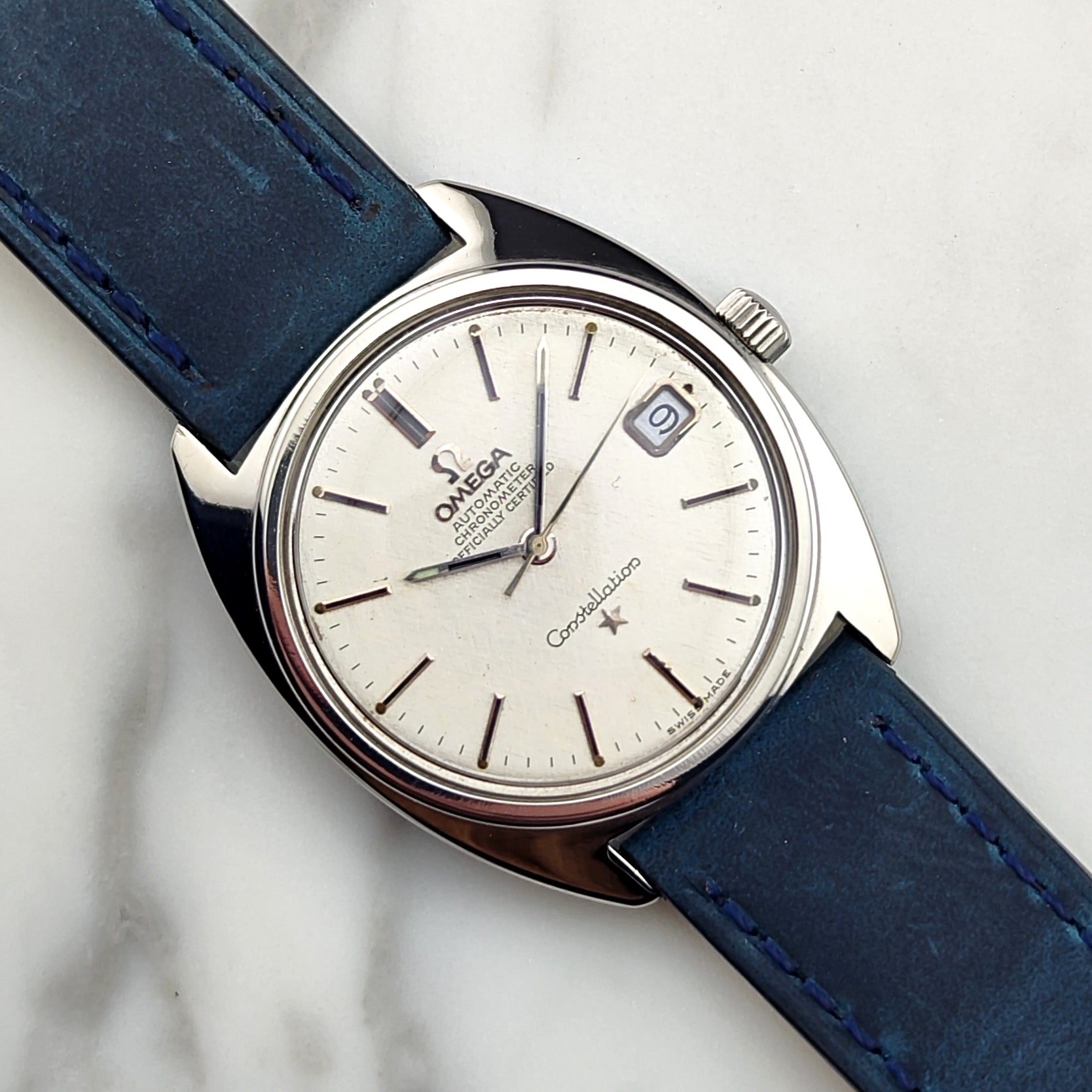Omega Constellation Chronometer Automatic Silver Mosaic 1970 [REF. 168 ...