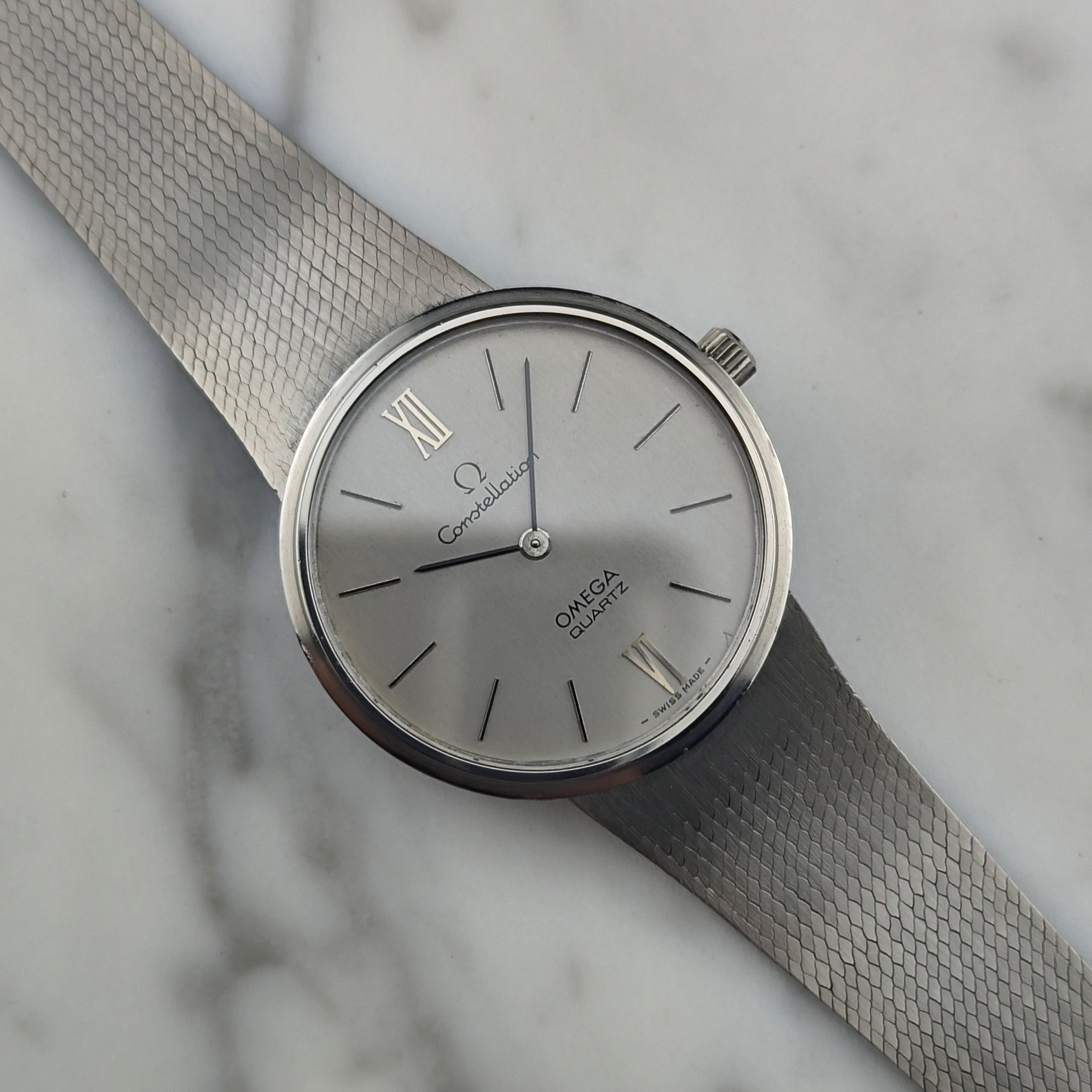 Omega Constellation Quartz Silver 1975 Ref. 191.0010 – Aigner & Fuchs