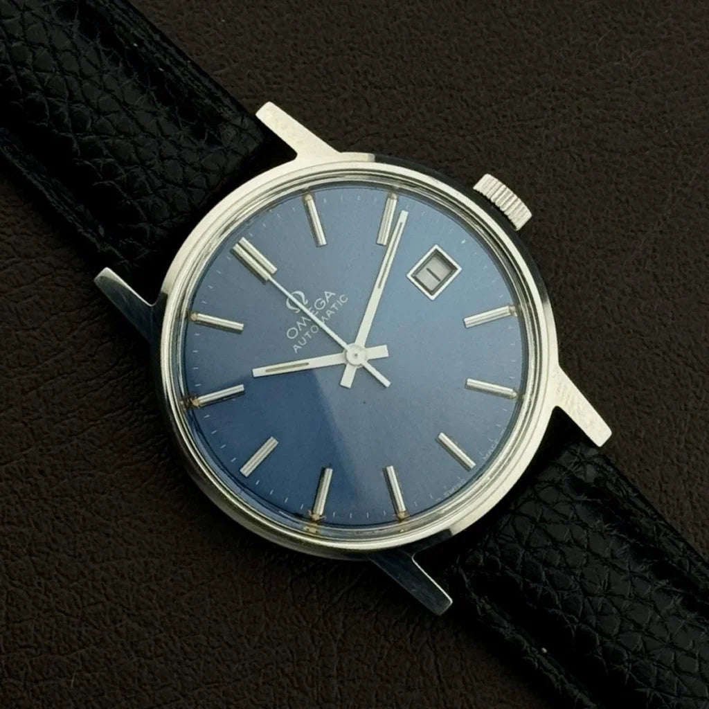 Omega Geneve Automatic Rare Blue Dial Perfect Condition Serviced [REF ...