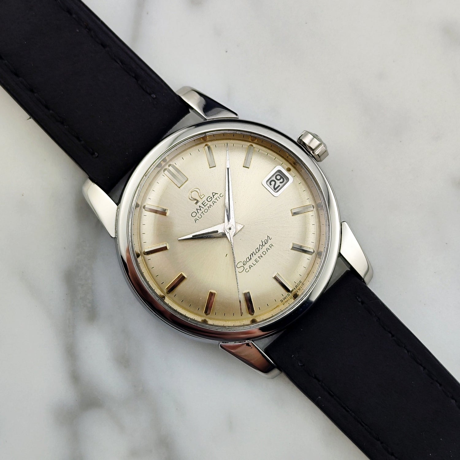 Omega Seamaster Calendar Automatic 1958 Silver Ref. 2849 – Aigner & Fuchs