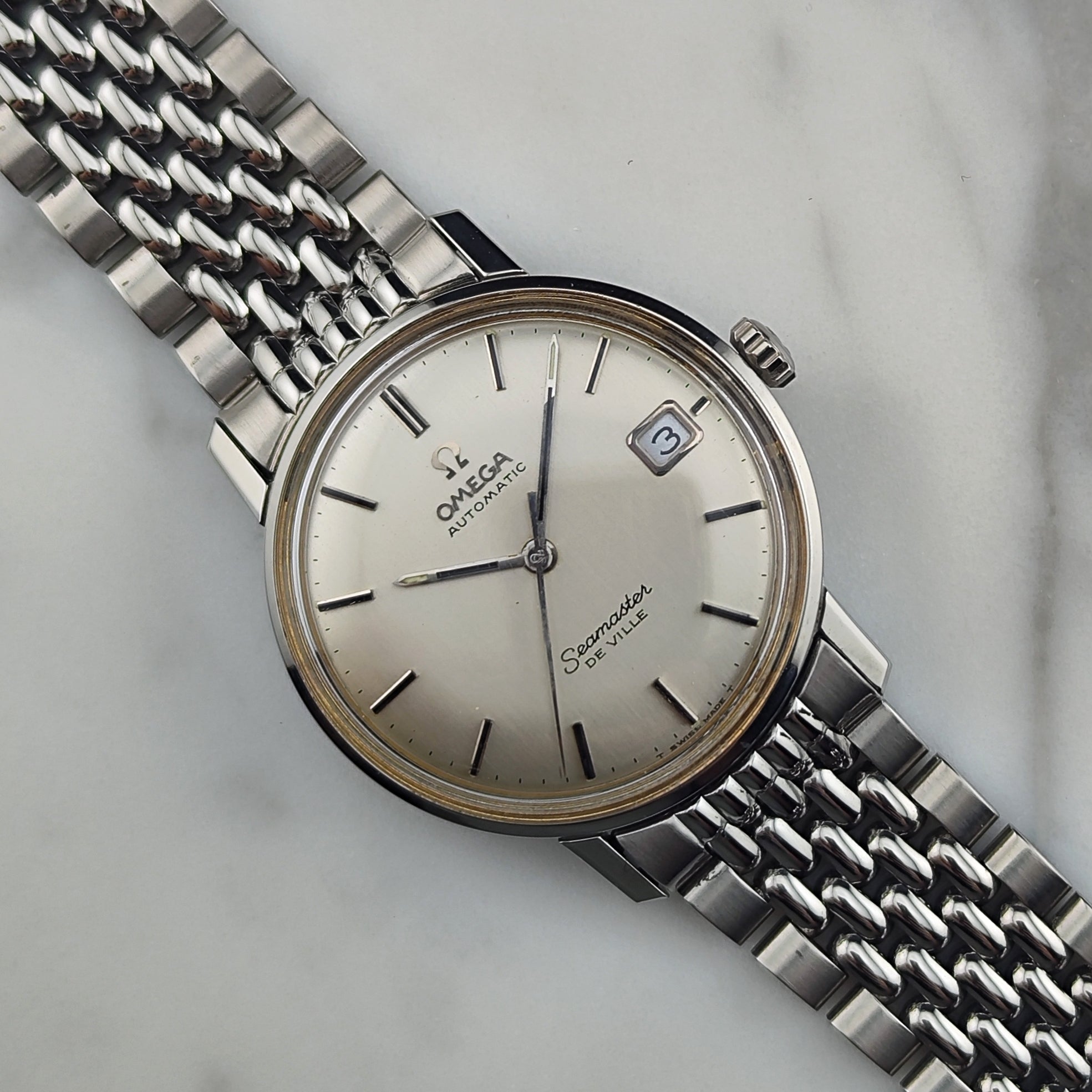 Omega Seamaster De Ville Automatic 1967 Silver Dial Steel [REF. 166.02 ...