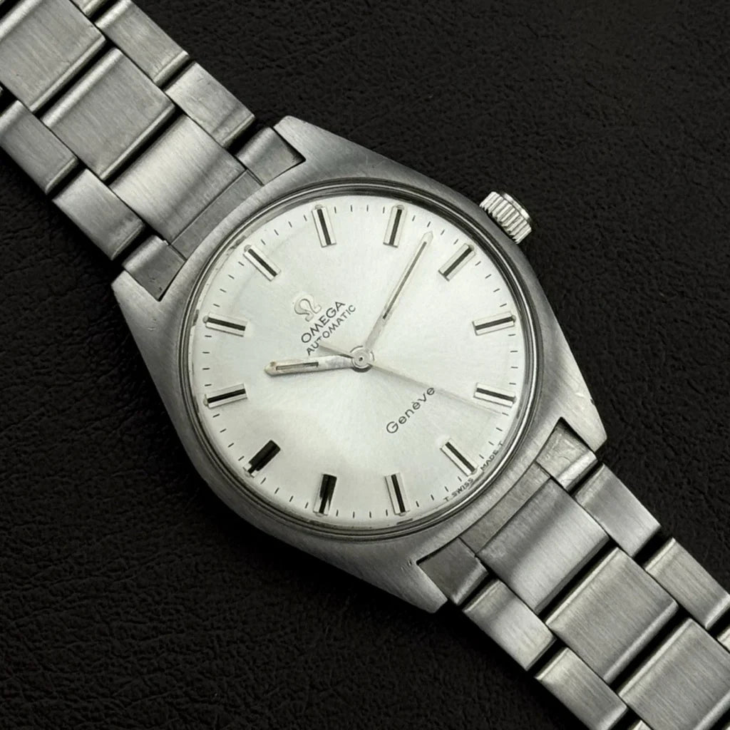 Omega Genève Automatic 165.041 – steel bracelet, vintage – Aigner & Fuchs